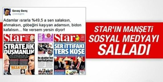Star'ın Bugünkü Manşeti Alay Konusu Oldu - Mersin Portal | Mersin'in ...